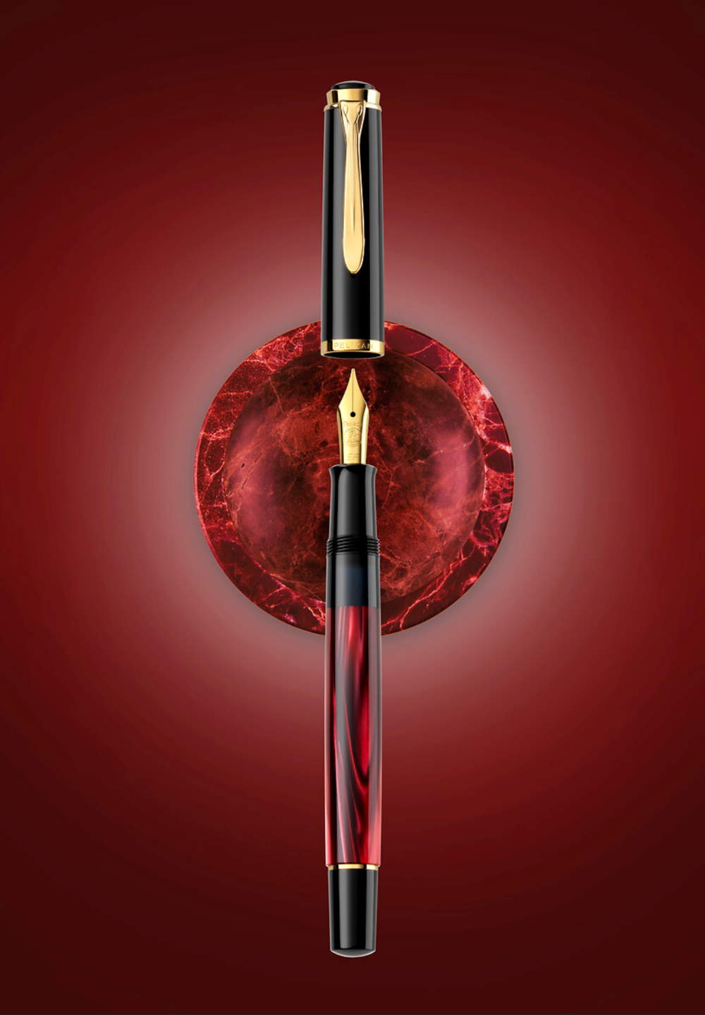 Pelikan Classic M200 Marbled Red Special Edition Fountain Pen – P.W ...